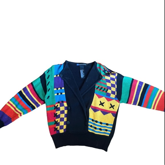 Sweaters | Ib Diffusion Vintage Color Block Sweater | Poshmark